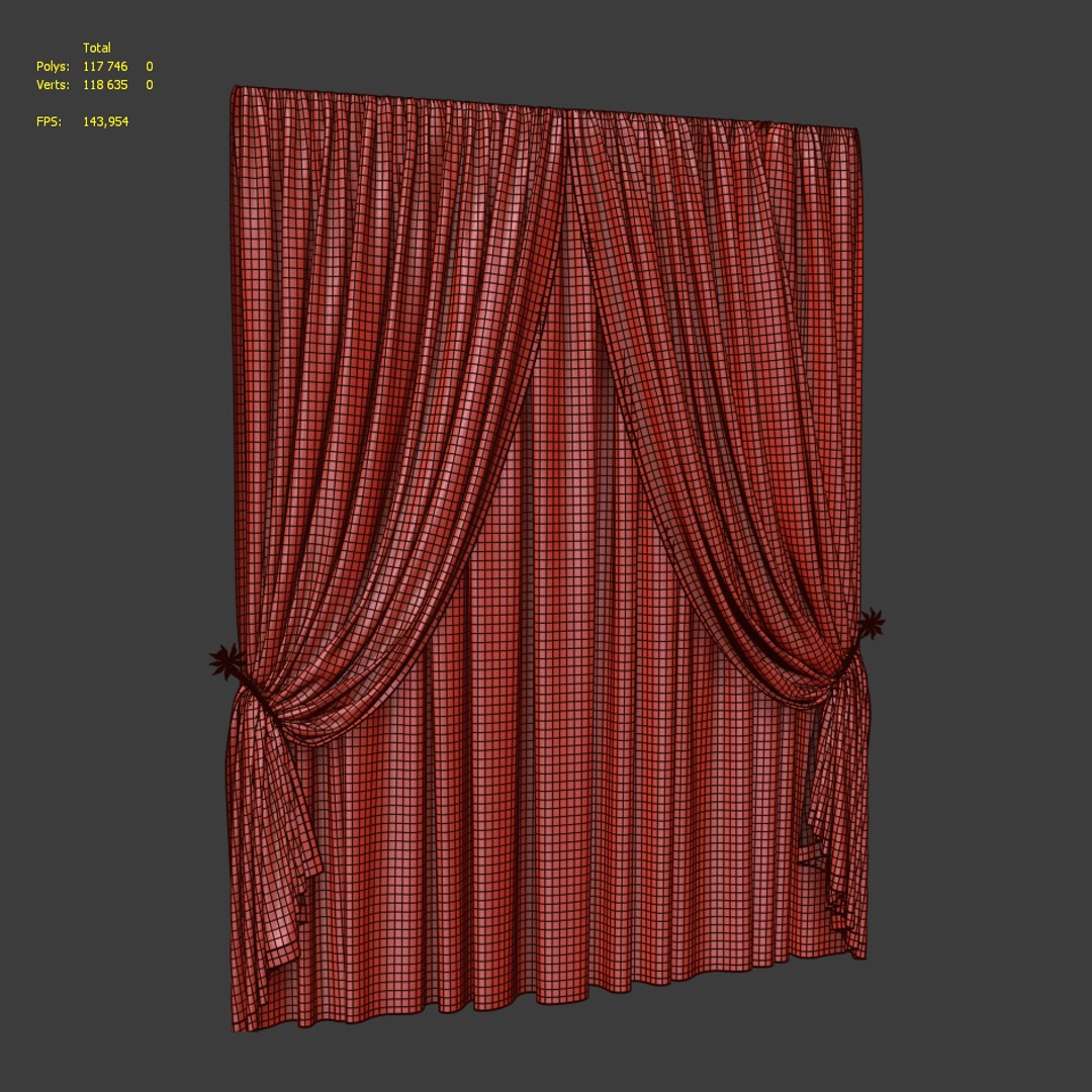 3d Curtain Model