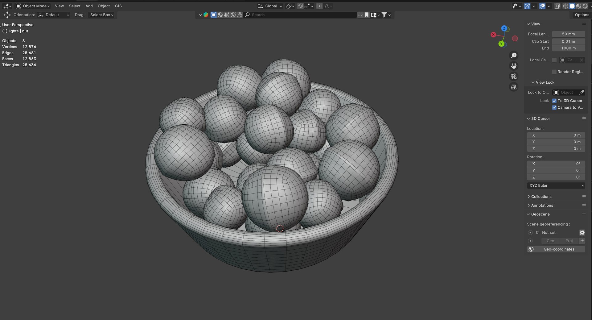 Macadamia Nut Collection 3D Model - TurboSquid 2408165