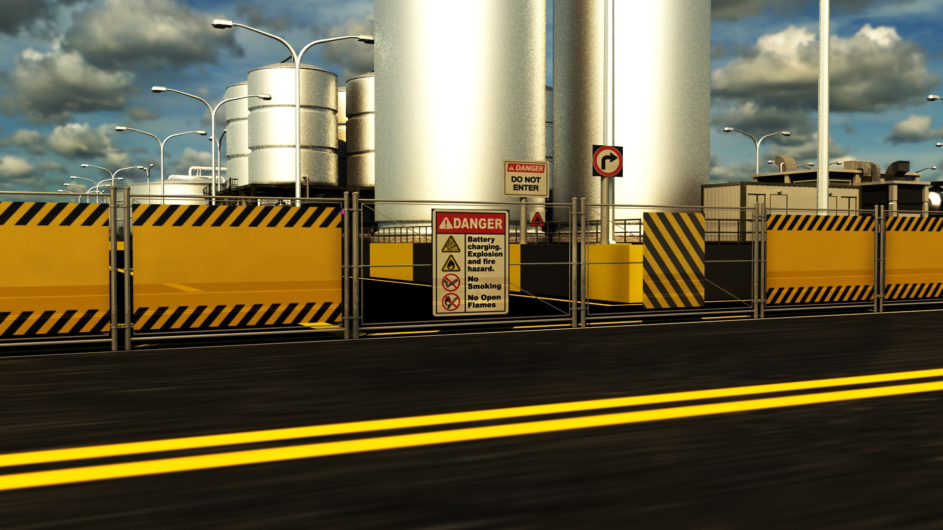 3D Oil Refinery - TurboSquid 2070210