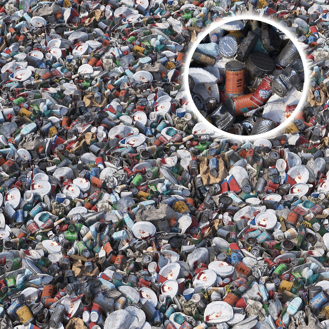 Ultra Realistic Textures Trash Set 3D - TurboSquid 1758545