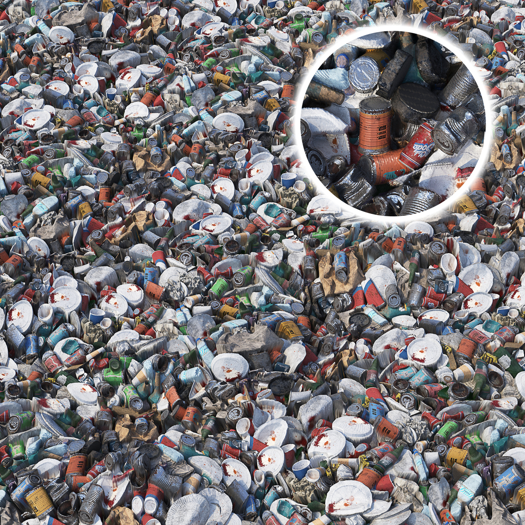 Ultra realistic Textures Trash Set 3D - TurboSquid 1758545