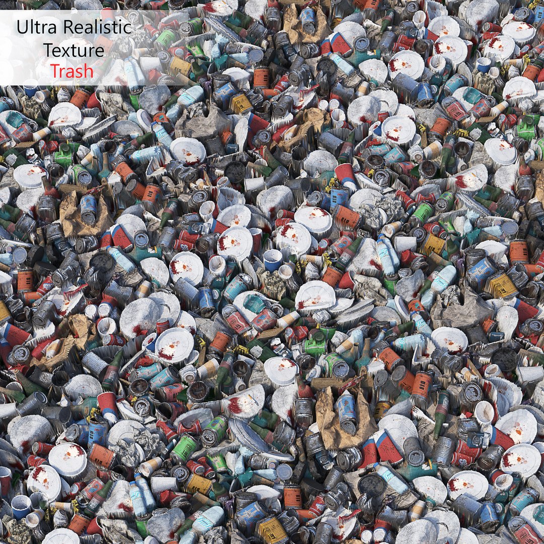 Ultra Realistic Textures Trash Set 3D - TurboSquid 1758545