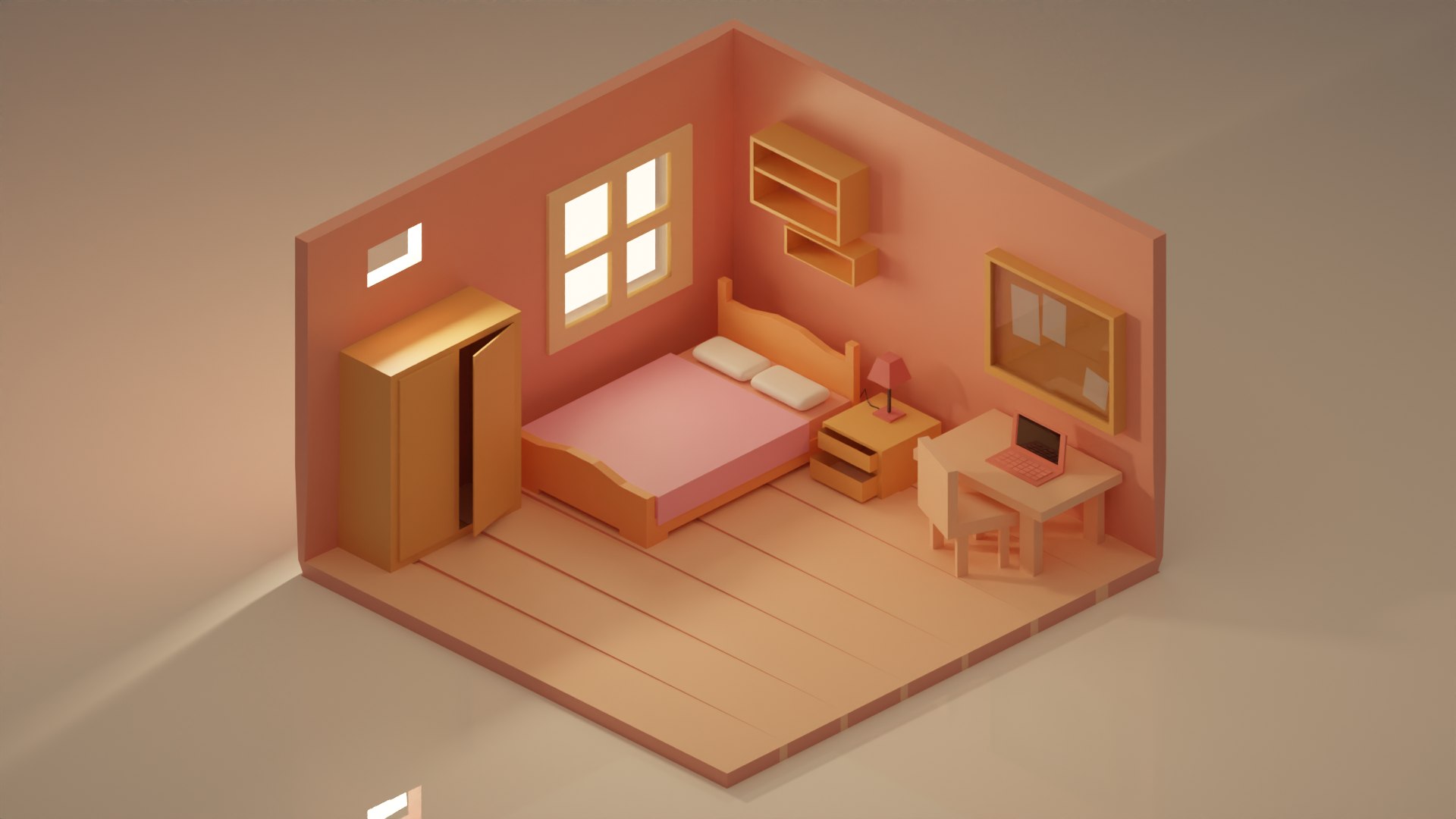 Isometric Room 3D Model - TurboSquid 2090008