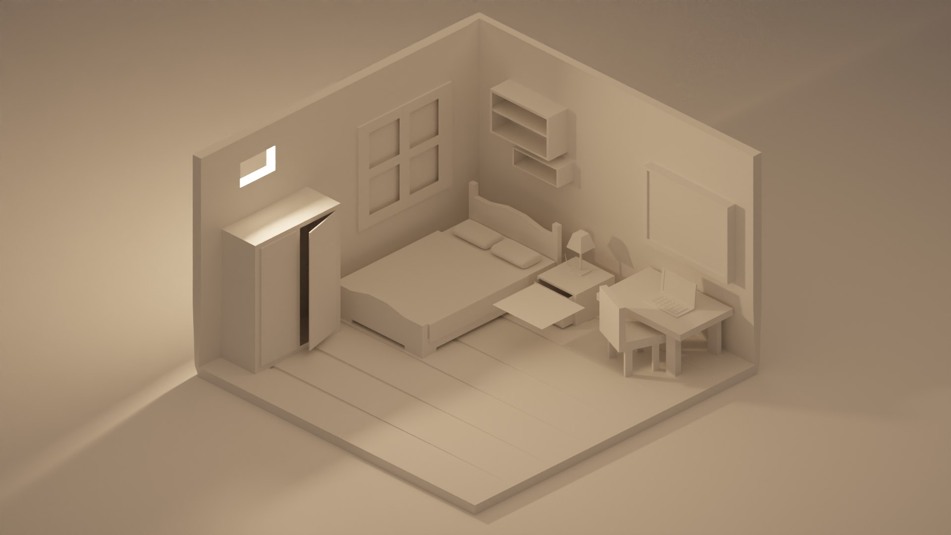 Isometric Room 3D Model - TurboSquid 2090008