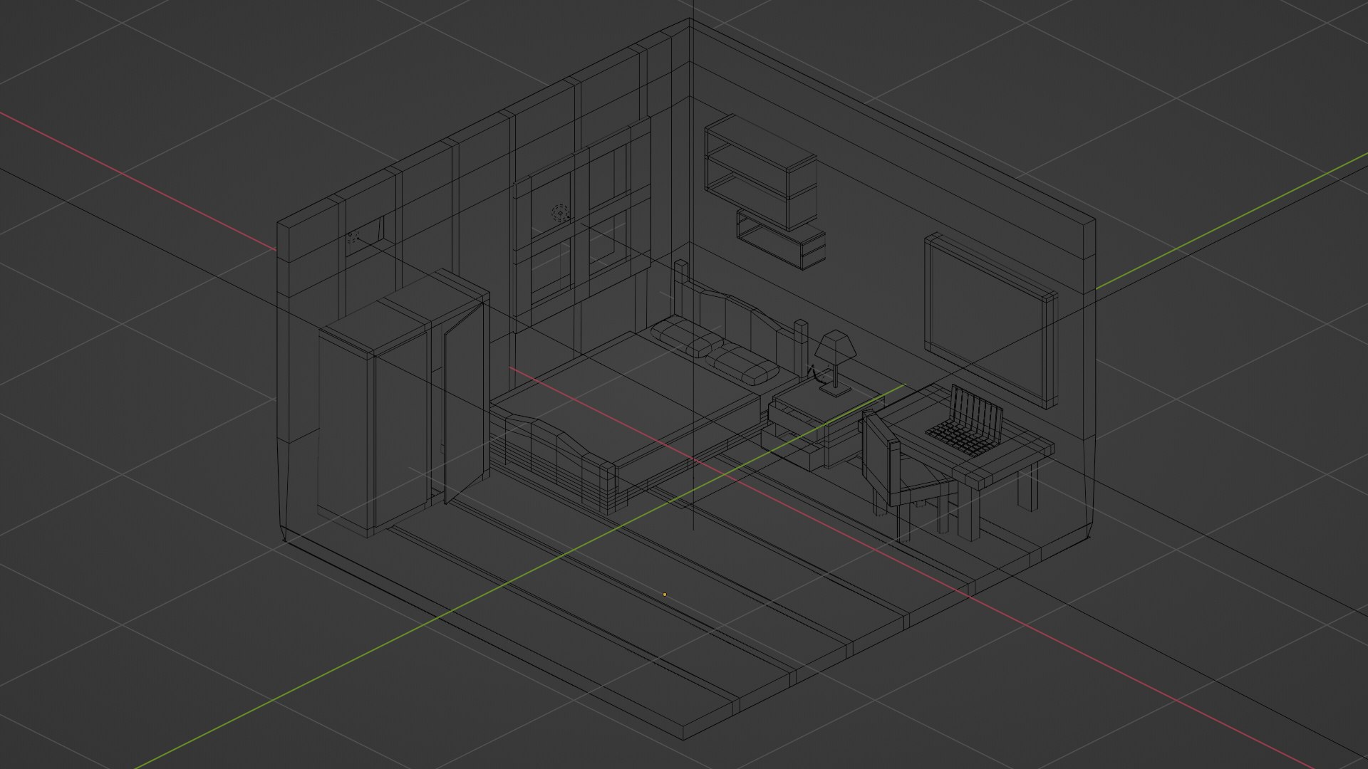 Isometric Room 3D Model - TurboSquid 2090008