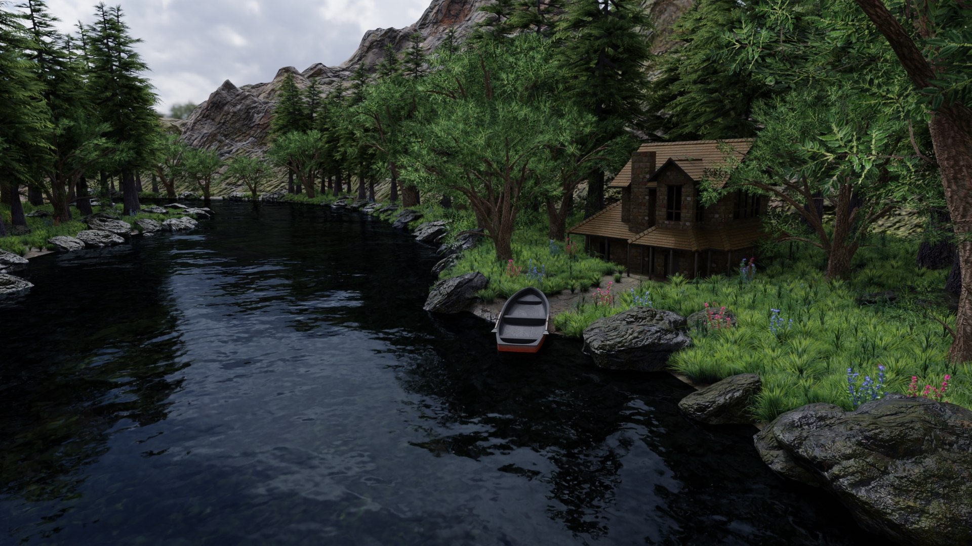 3D House Scene - TurboSquid 1659388