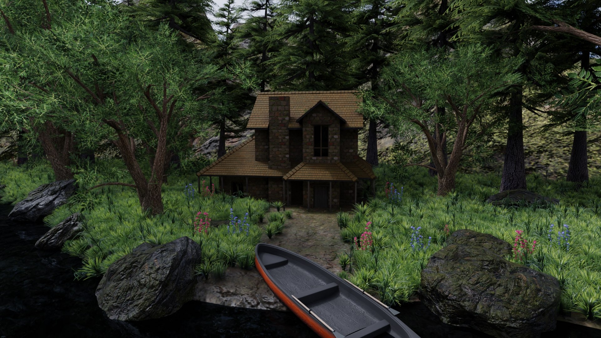 3D House Scene - TurboSquid 1659388