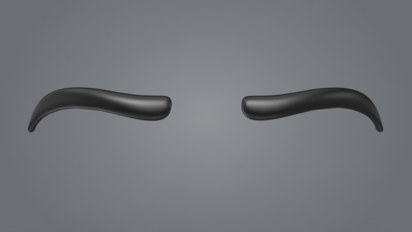 modelo 3d Cartoon Eyebrows Collection - TurboSquid 2083146