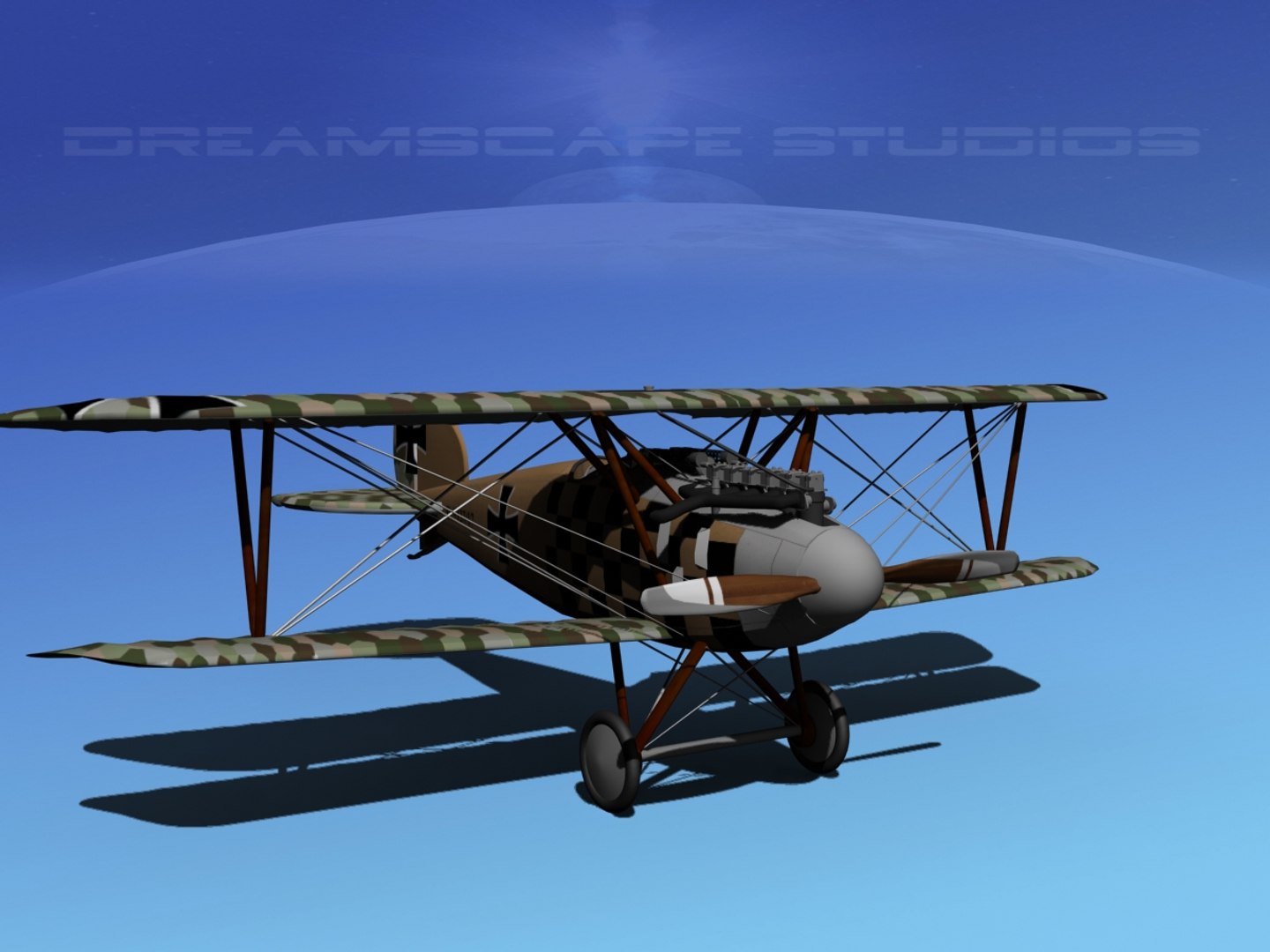 3d Albatross Fighter Diii Model