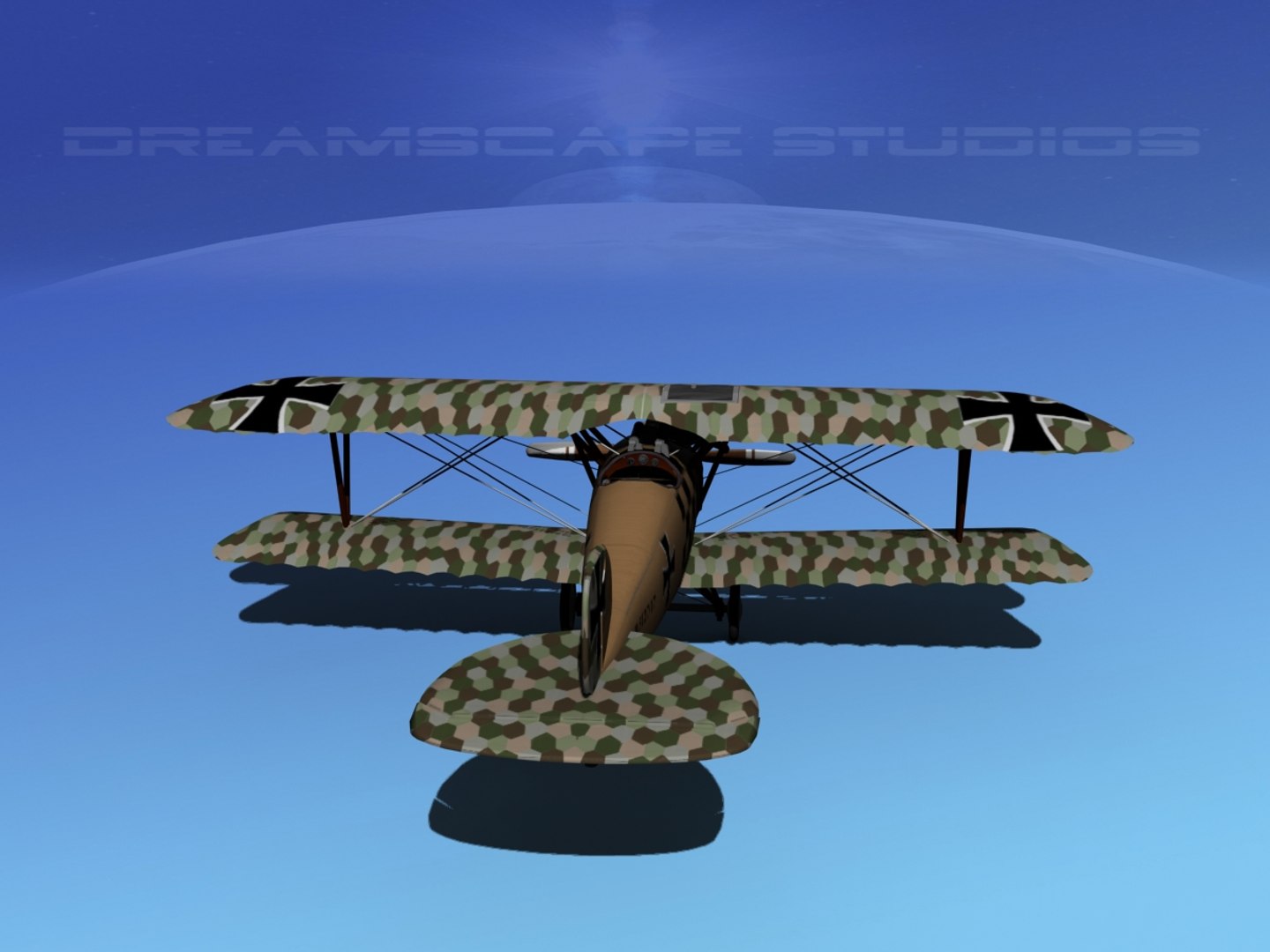 3d Albatross Fighter Diii Model