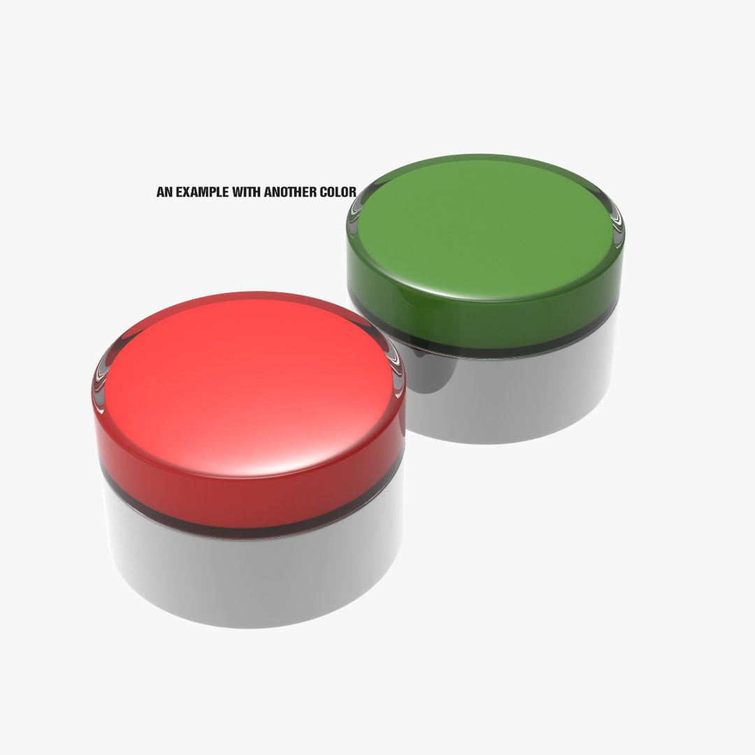Red Push-button Model - TurboSquid 1205937