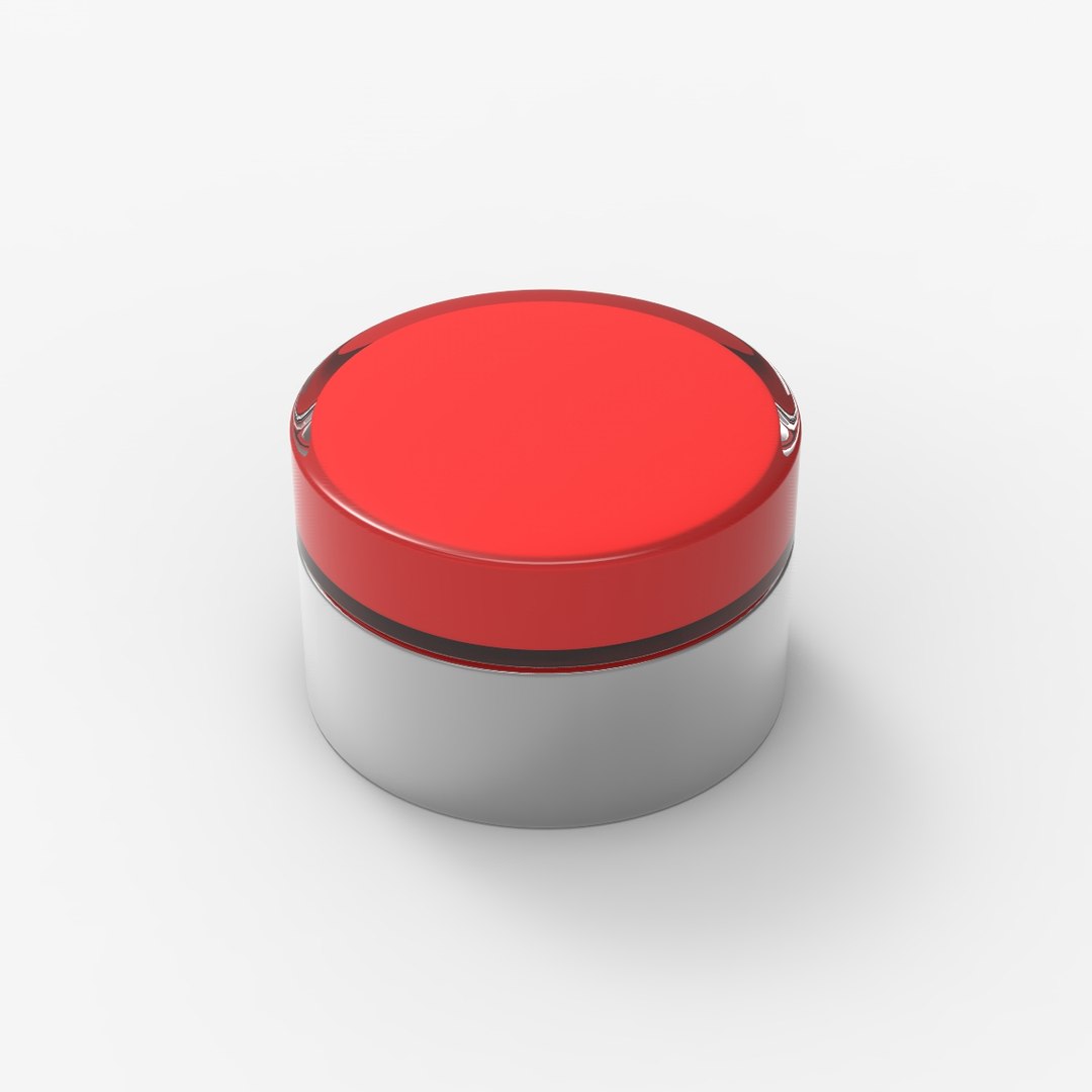 Red Push-button Model - TurboSquid 1205937