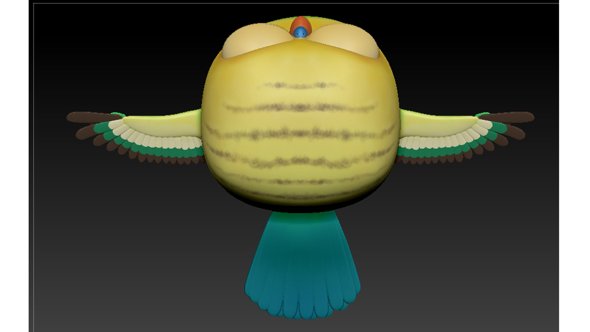 3D Model Cute Bird - TurboSquid 1404670
