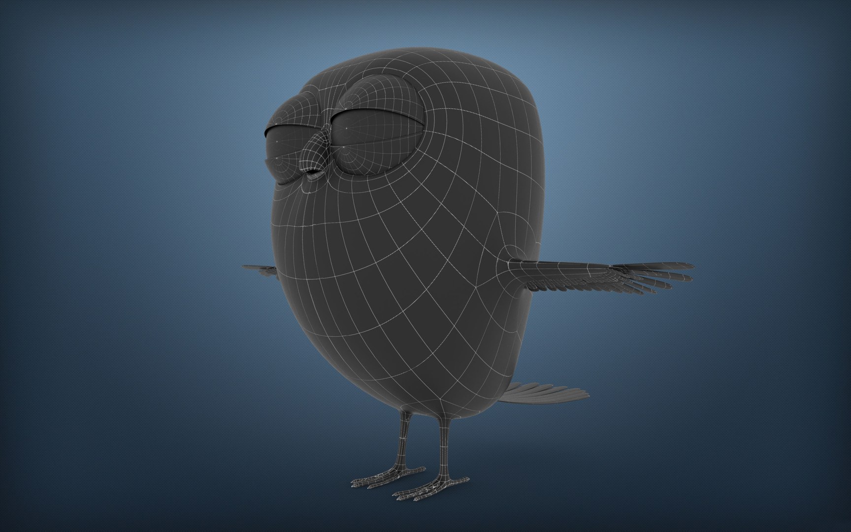 3D Model Cute Bird - TurboSquid 1404670