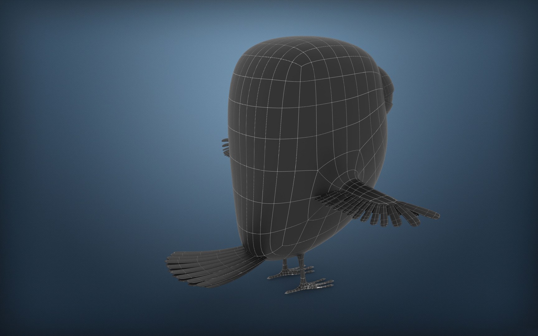 3D Model Cute Bird - TurboSquid 1404670