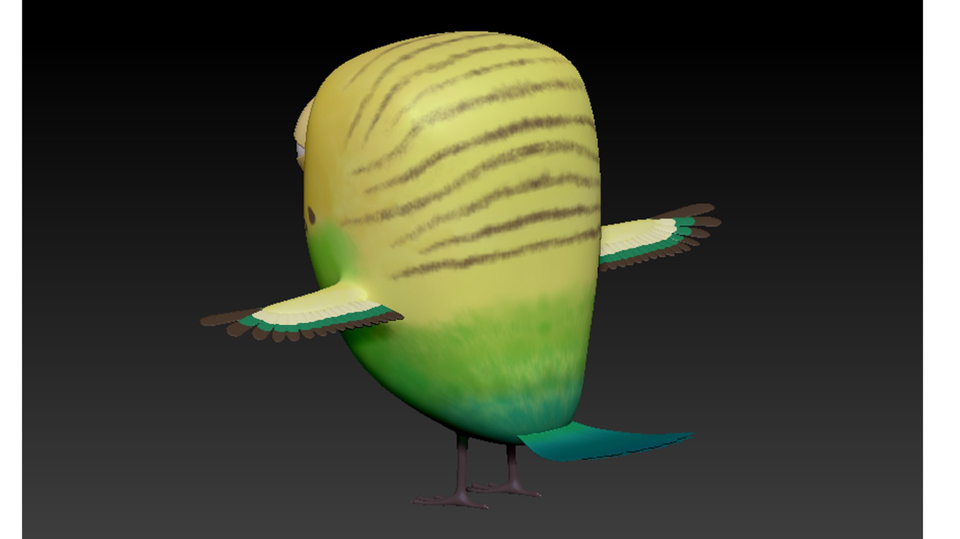 3D Model Cute Bird - TurboSquid 1404670