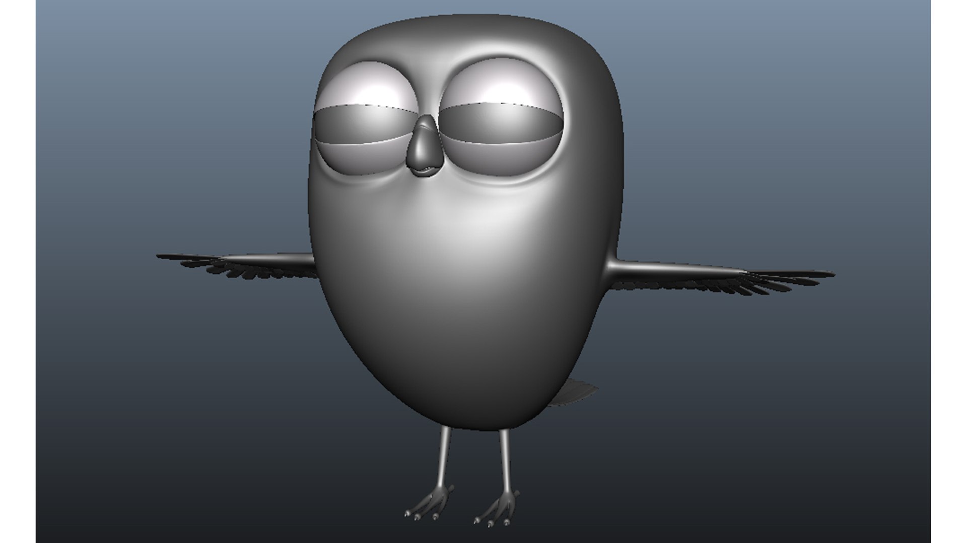 3D Model Cute Bird - TurboSquid 1404670