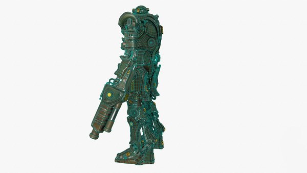 3D military mech 02 kitbash - TurboSquid 1632003