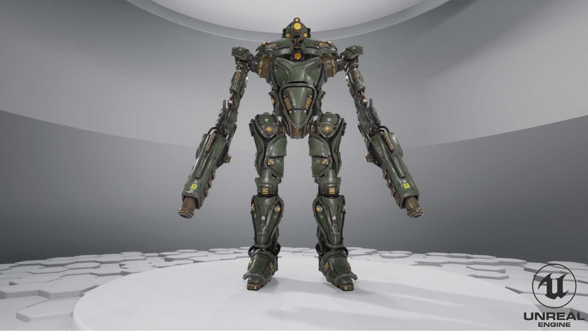 3D military mech 02 kitbash - TurboSquid 1632003