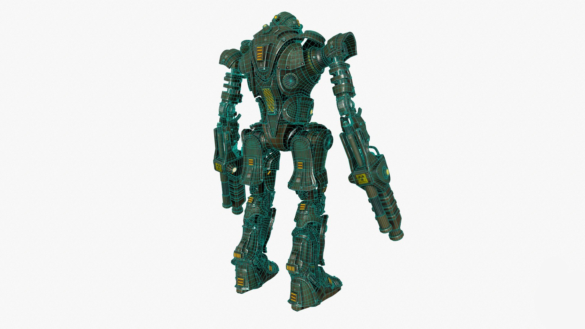 3D military mech 02 kitbash - TurboSquid 1632003