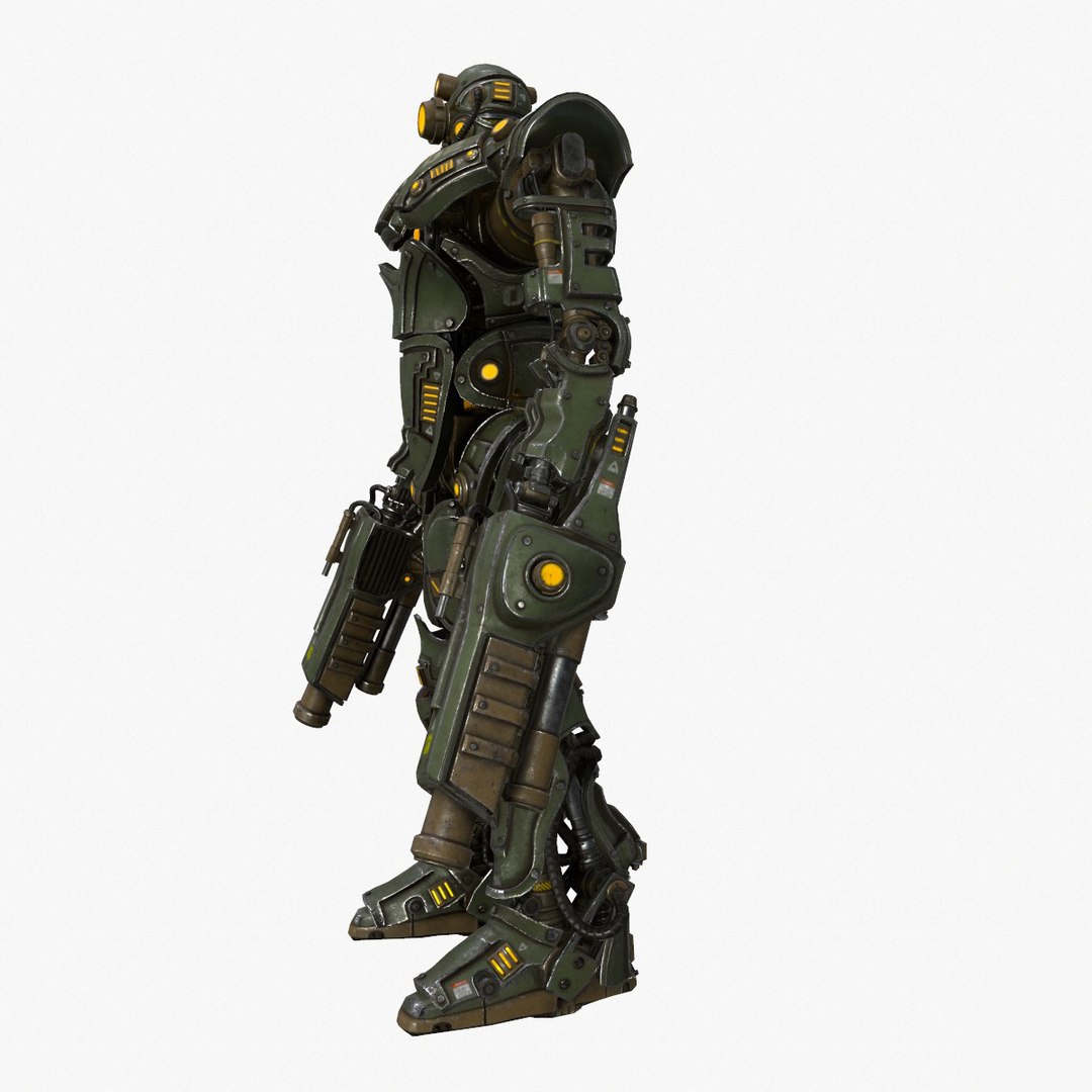 3D military mech 02 kitbash - TurboSquid 1632003