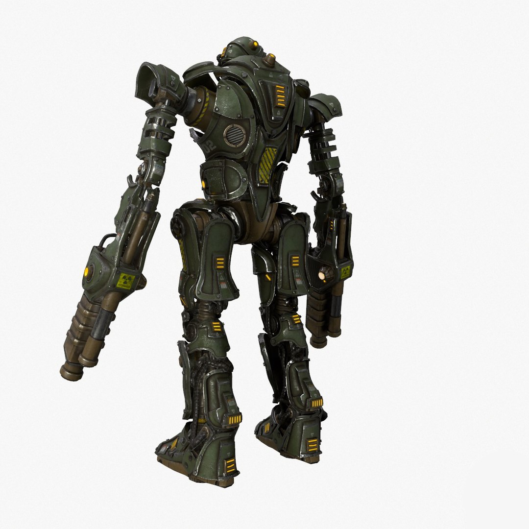 3D military mech 02 kitbash - TurboSquid 1632003