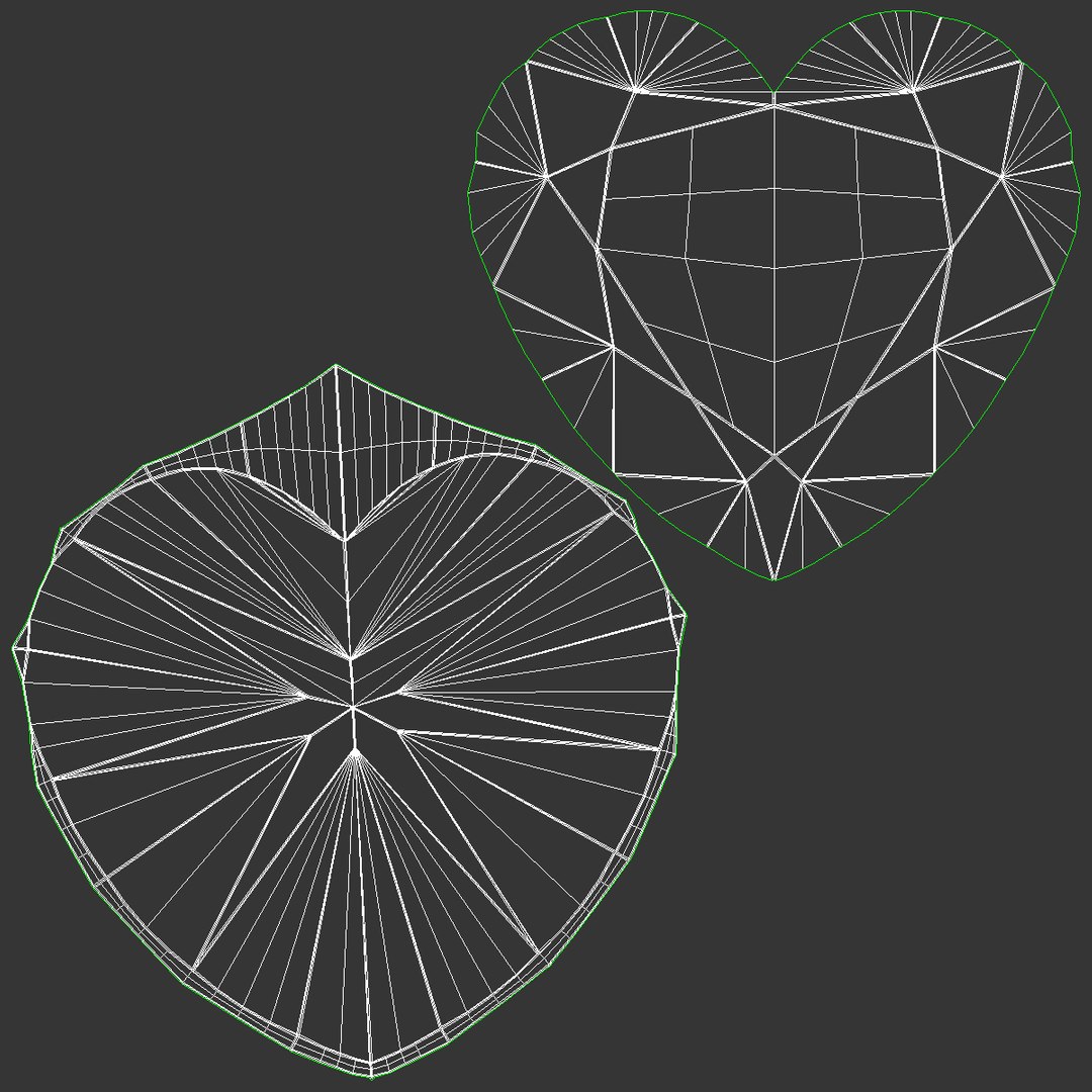 3D Heart Shape Diamond - TurboSquid 1886154