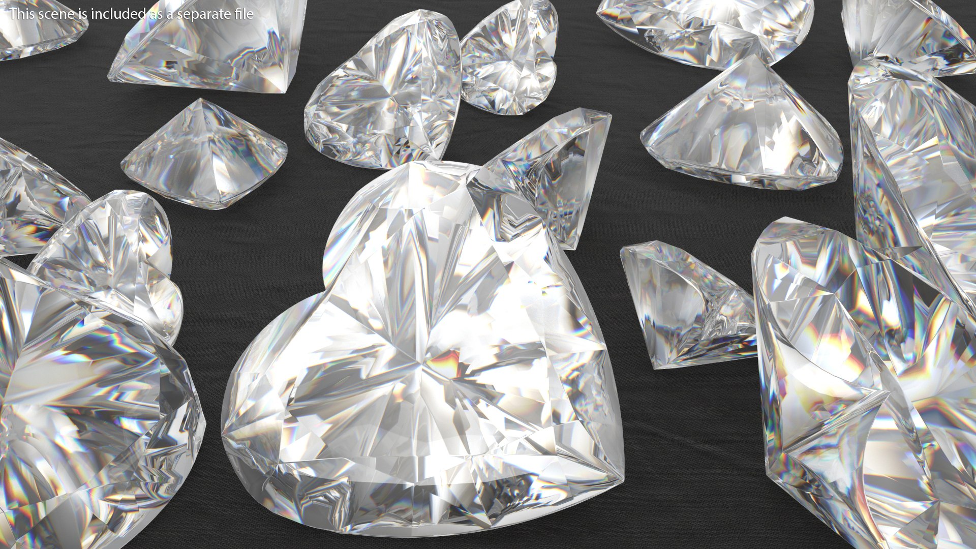 3D Heart Shape Diamond - TurboSquid 1886154