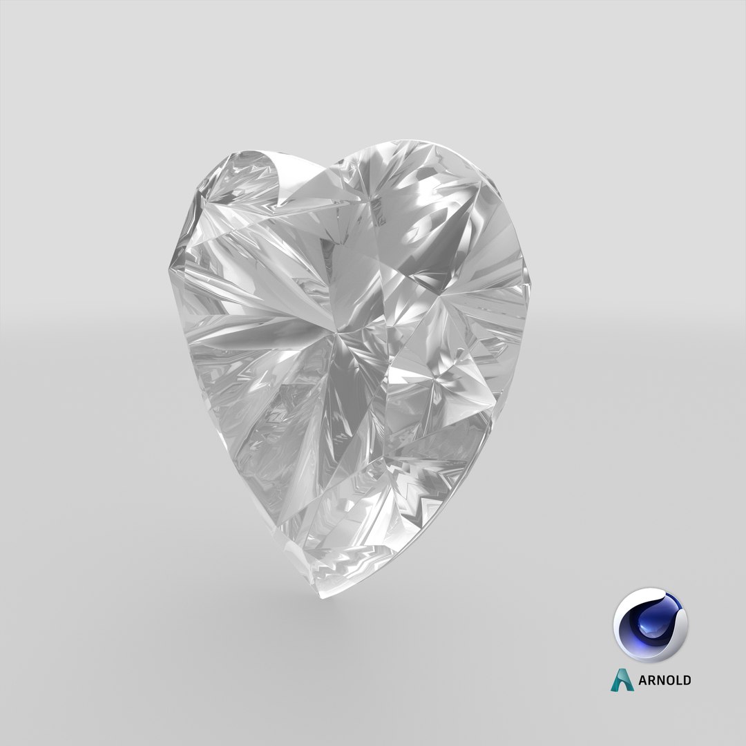 3D Heart Shape Diamond - TurboSquid 1886154