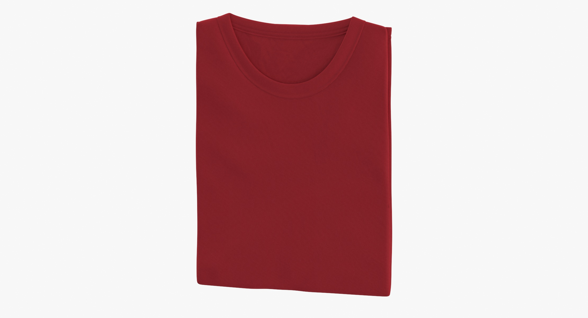 Female Crew Neck Folded Red 3D - TurboSquid 1759018