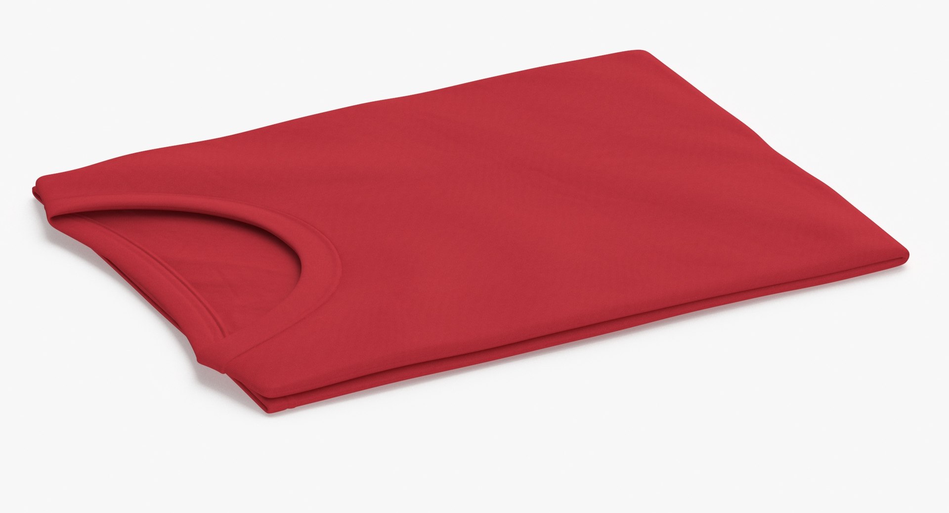 Female Crew Neck Folded Red 3D - TurboSquid 1759018