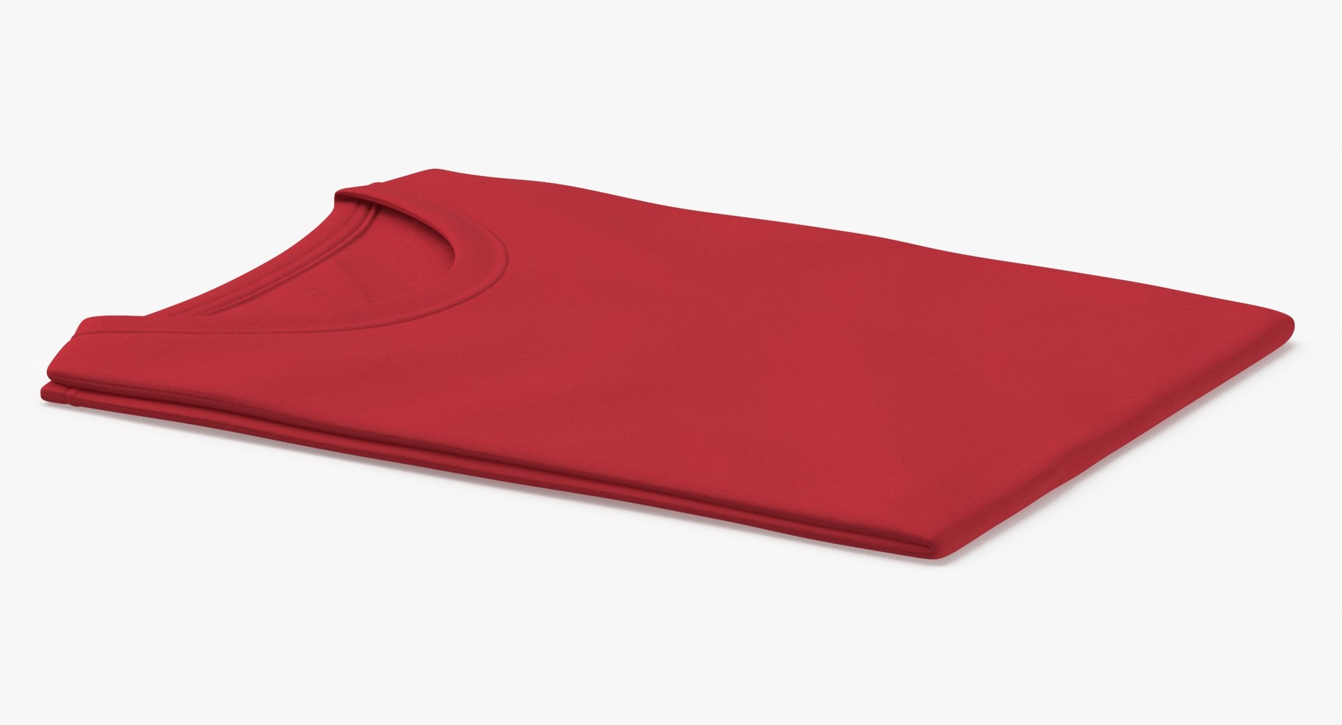 Female Crew Neck Folded Red 3D - TurboSquid 1759018