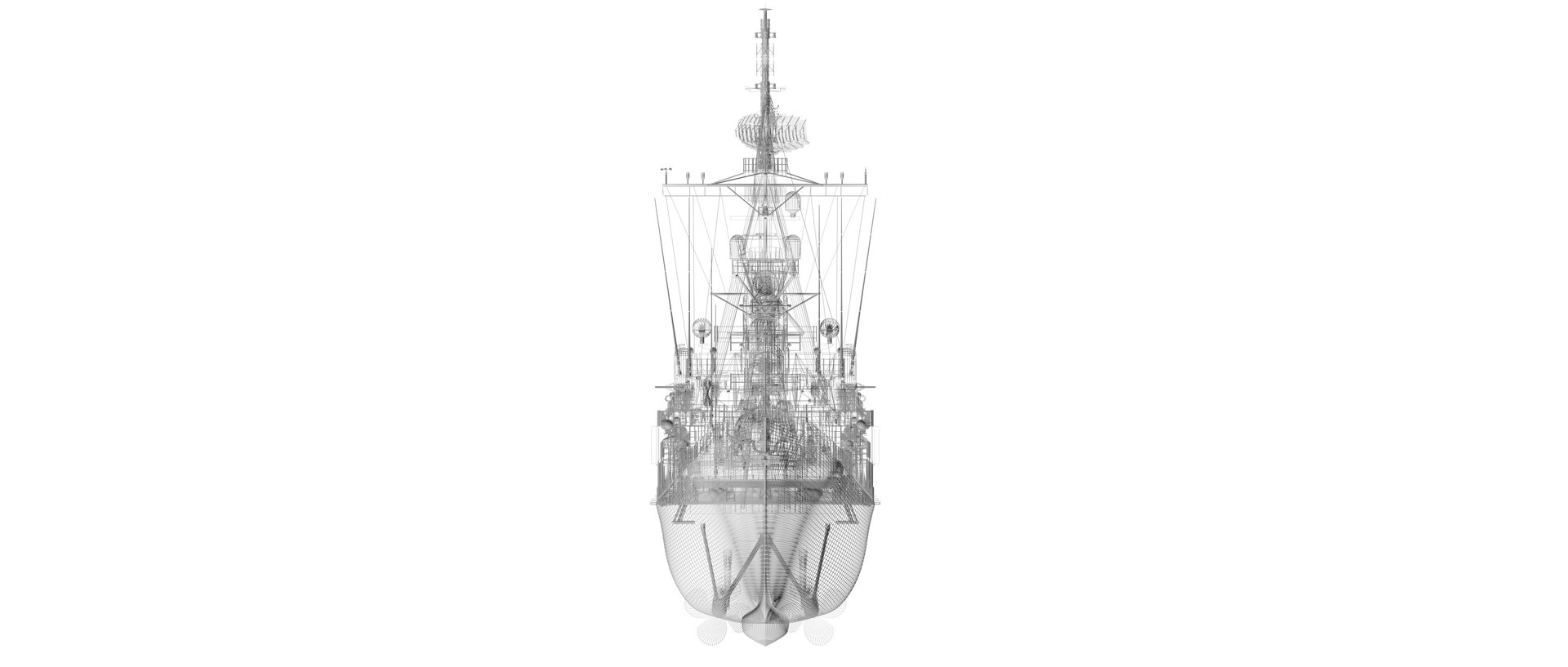 Charles F Adams Class Guided Missile Destroyer - HMAS Perth 3D ...