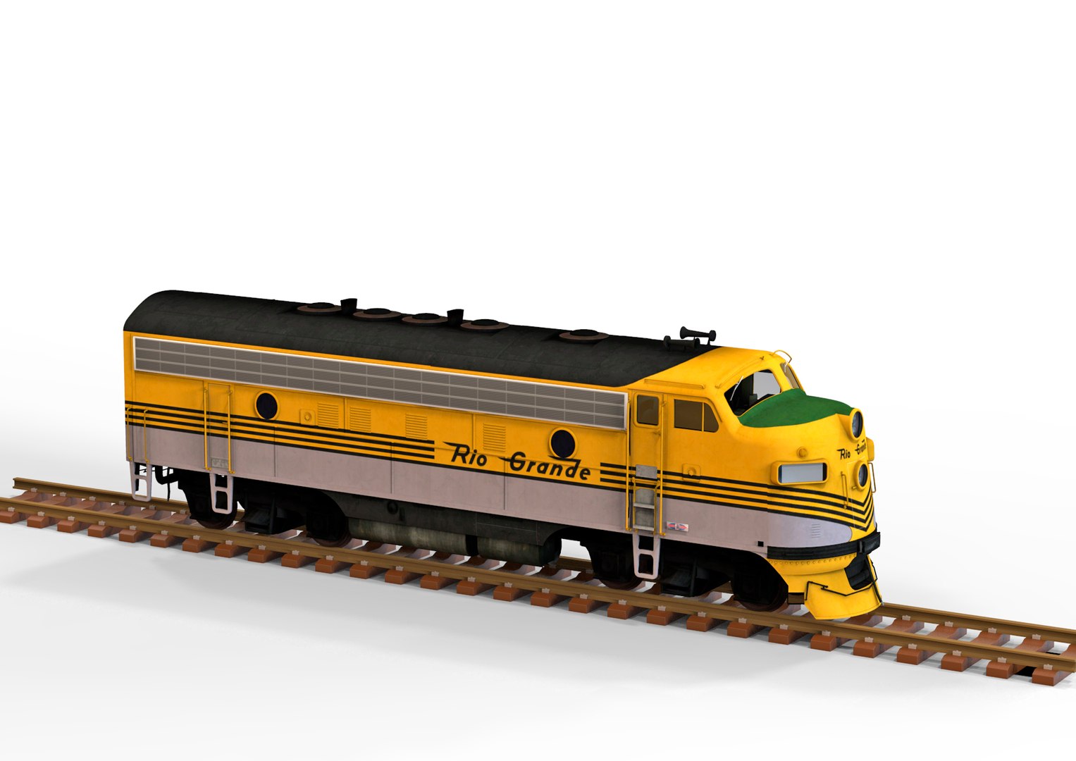 Diesel Locomotive 3D Model - TurboSquid 1886133