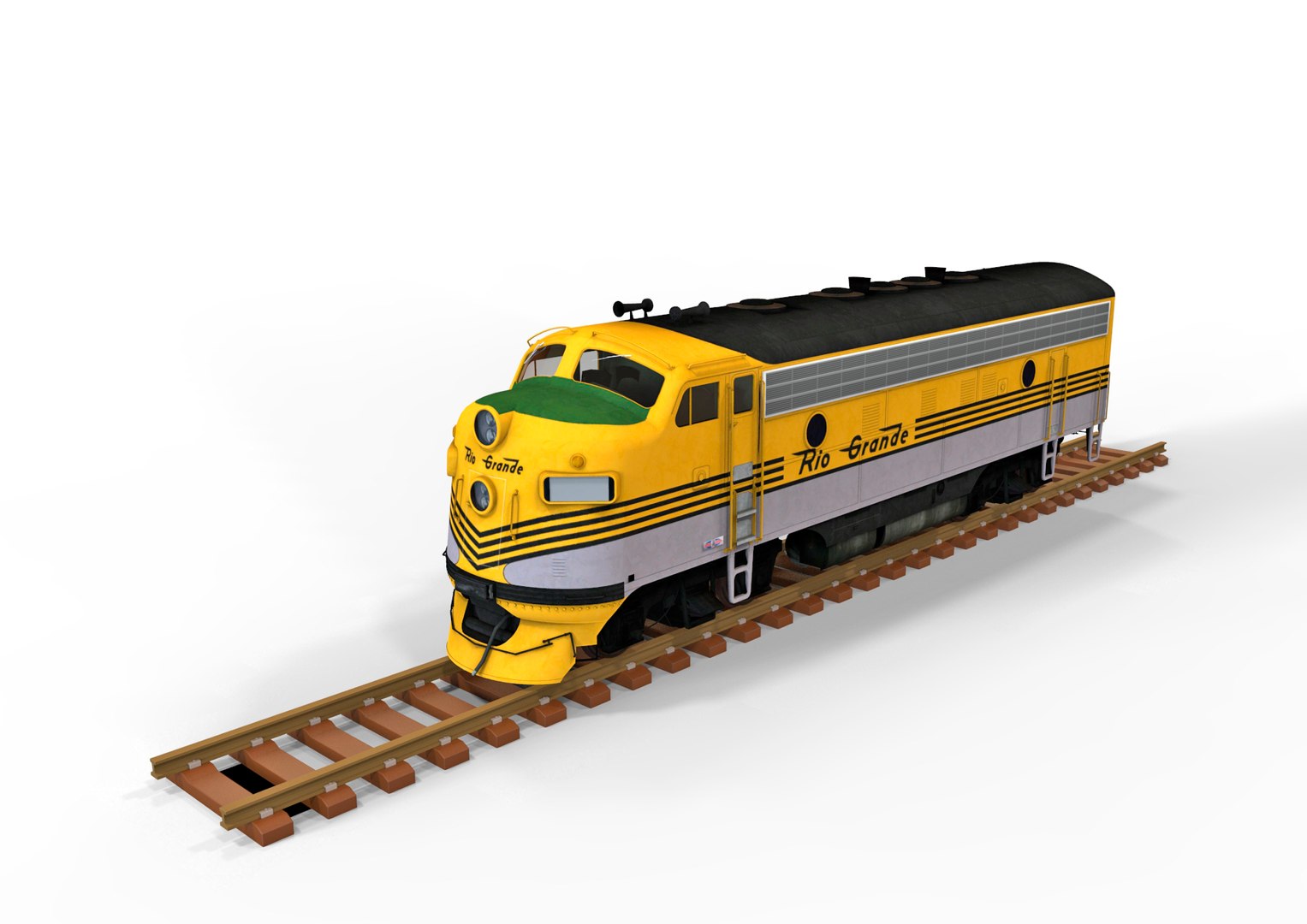 Diesel Locomotive 3D Model - TurboSquid 1886133