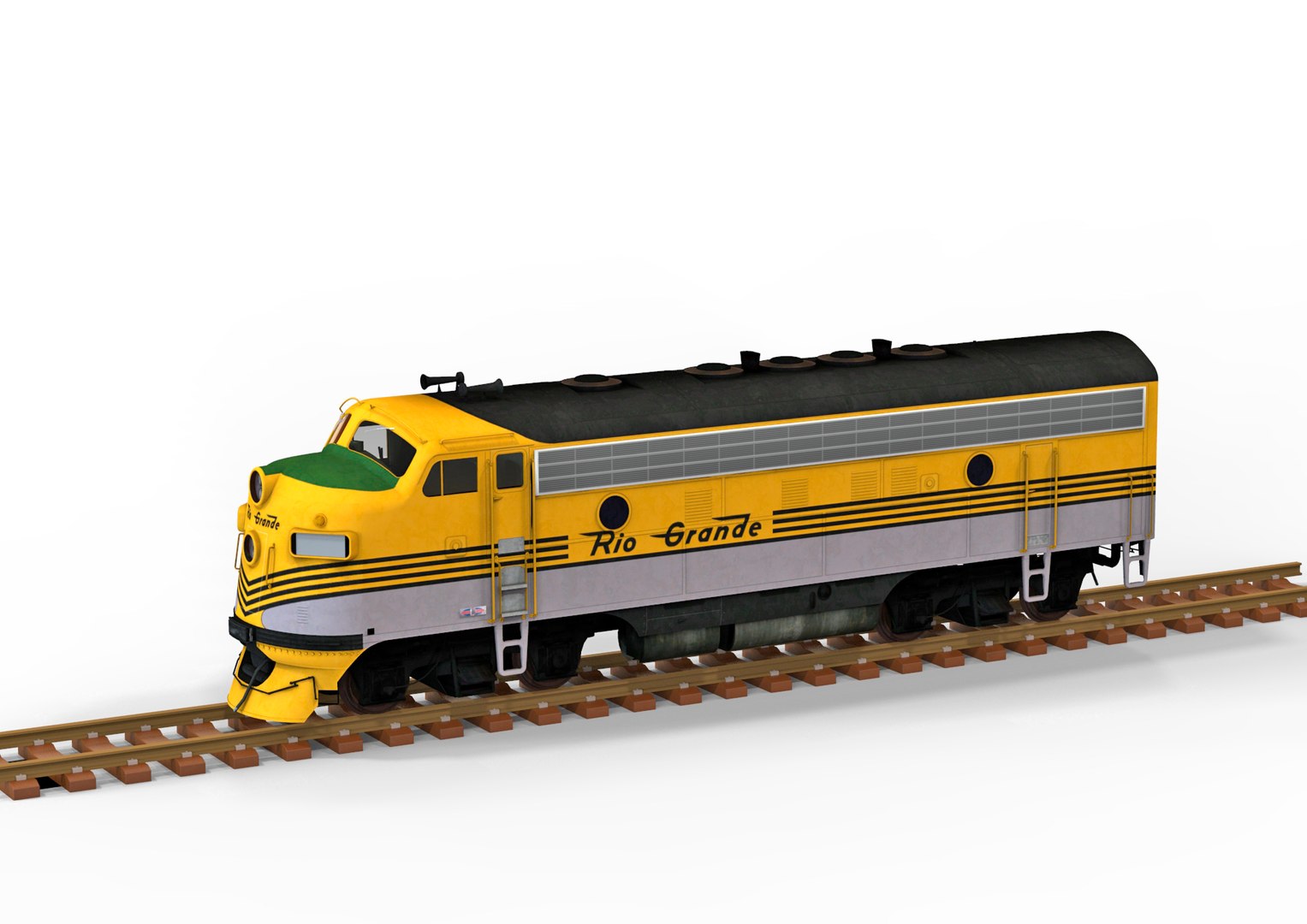 Diesel Locomotive 3D Model - TurboSquid 1886133