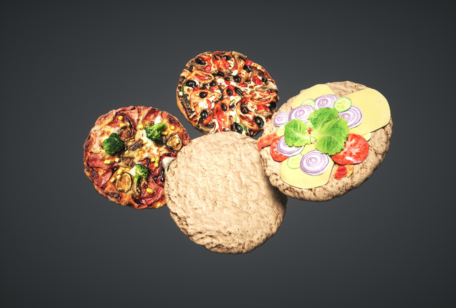 Pizza Pack 3D Model - TurboSquid 1536962
