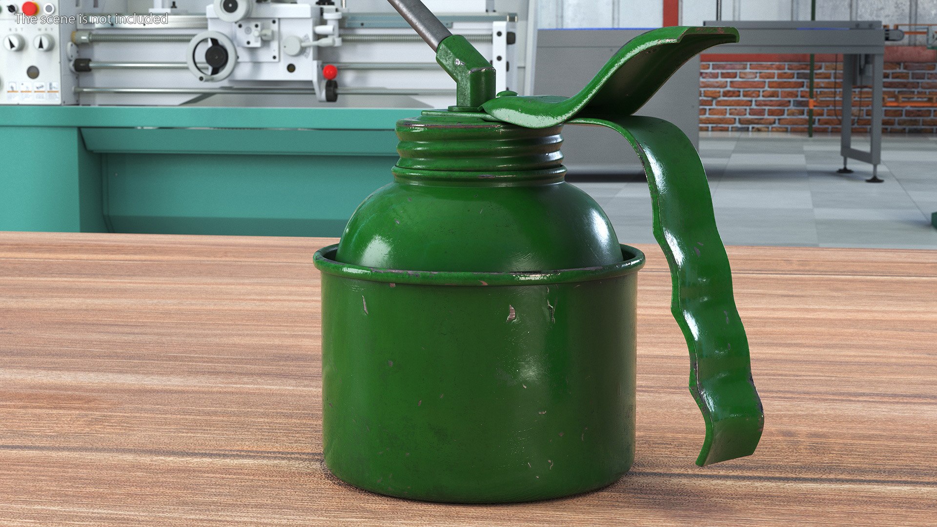 3D model Pump Metal Oiler Green Shabby - TurboSquid 2152220