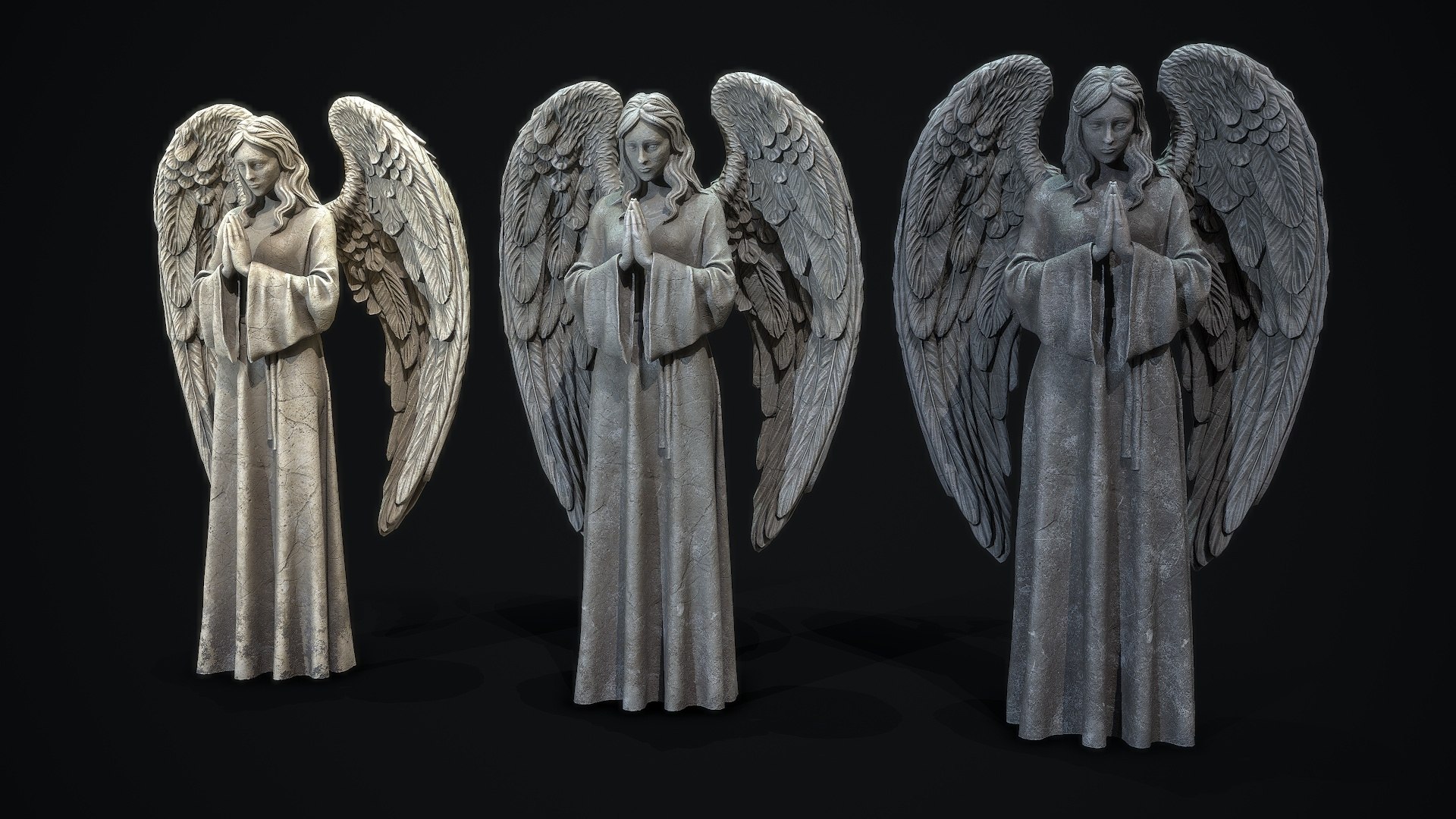 Angel Statue 3D - TurboSquid 2146875