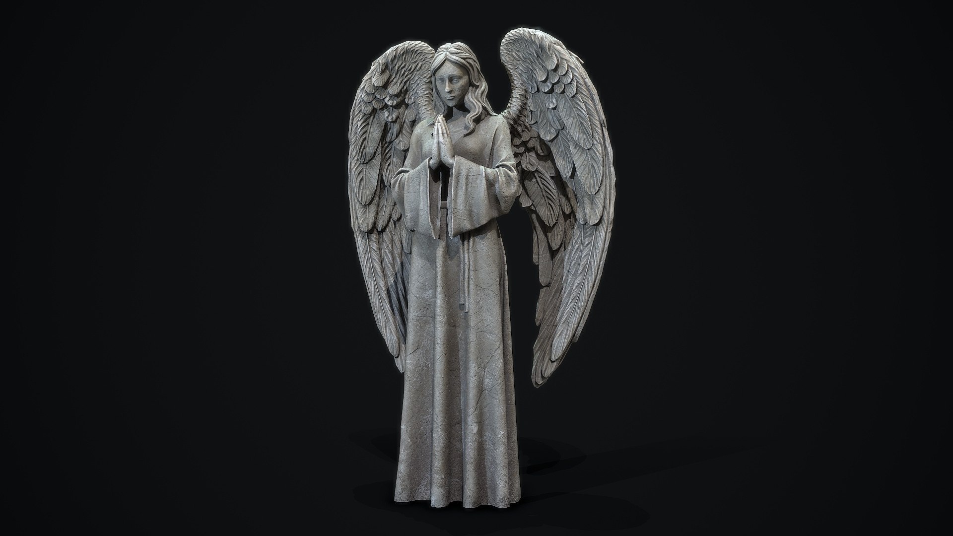 Angel Statue 3D - TurboSquid 2146875