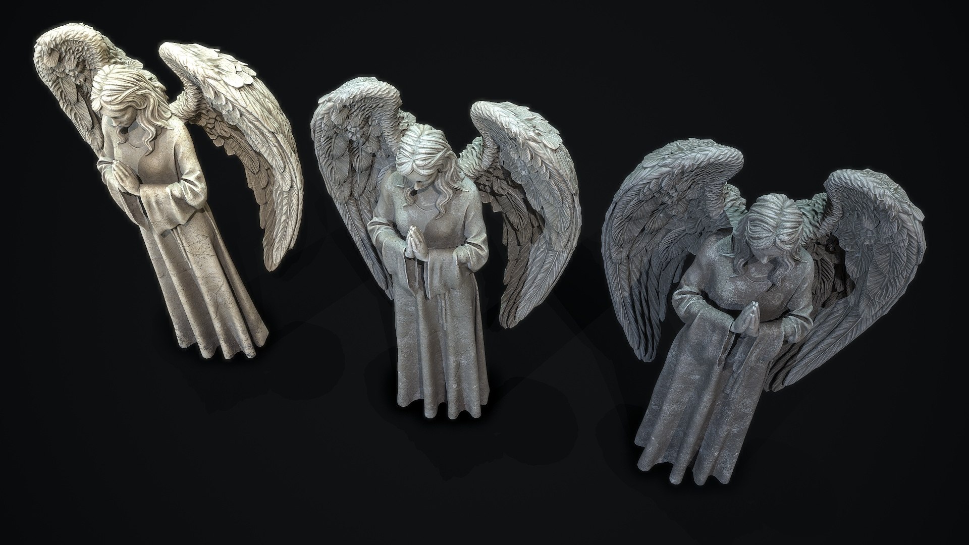 Angel Statue 3D - TurboSquid 2146875