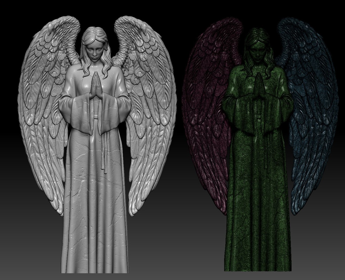 Angel Statue 3D - TurboSquid 2146875