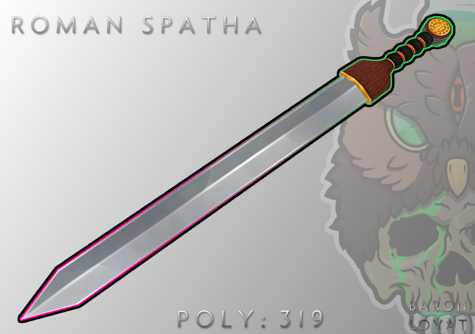 Spatha Roman Sword 3D Model - TurboSquid 1314549