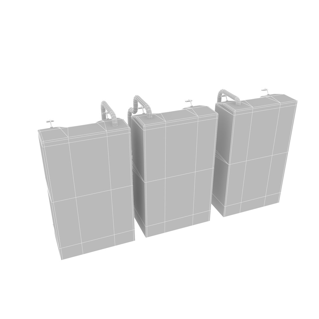 3d Model Sci Fi Control Cabinet