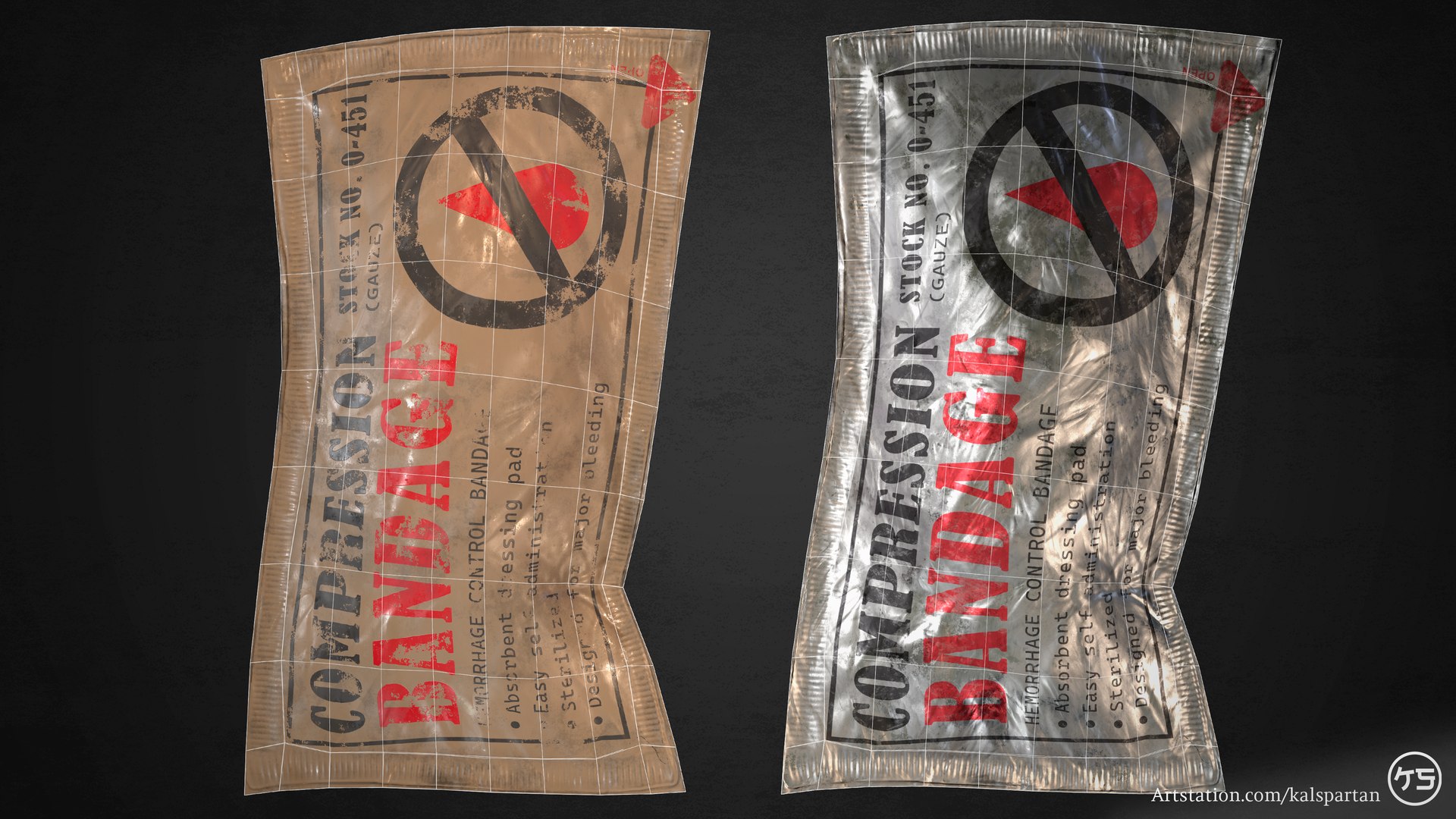 Bandage Package Set Game Ready Prop 3D Model - TurboSquid 2187097