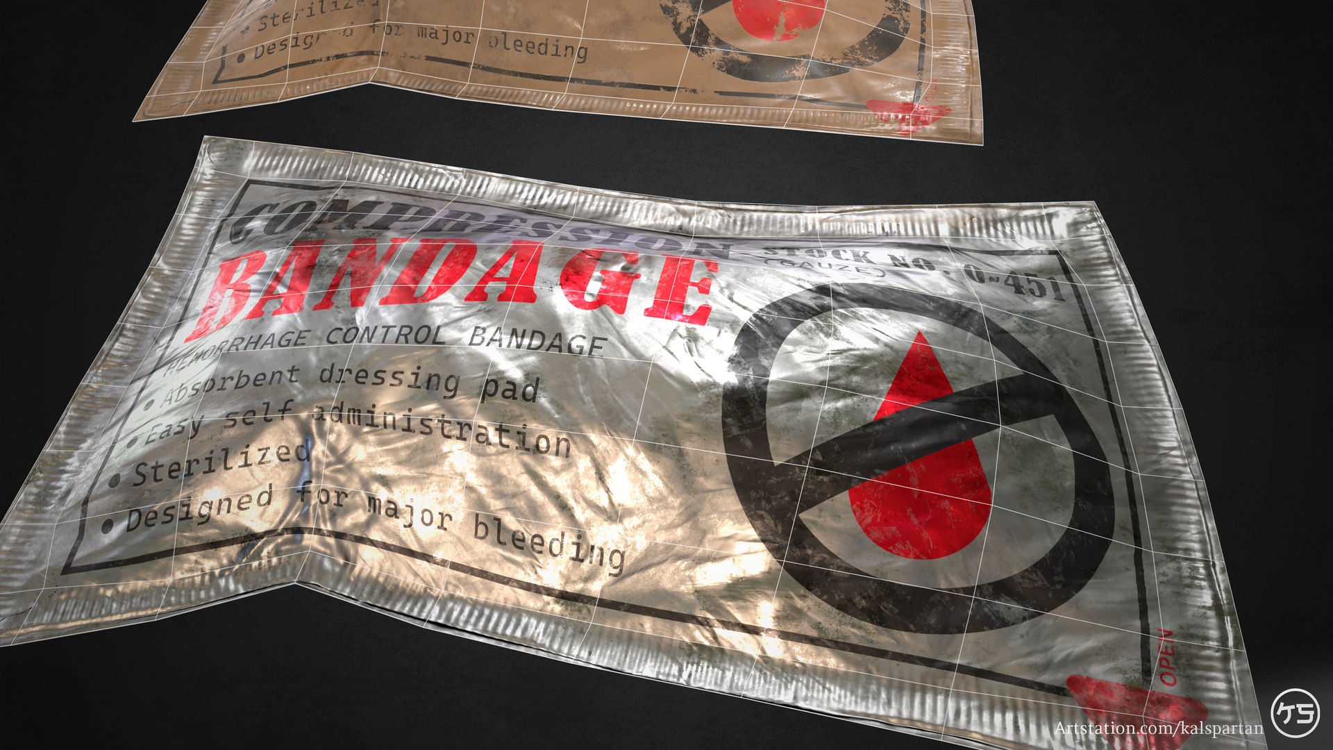 Bandage Package Set Game Ready Prop 3D Model - TurboSquid 2187097