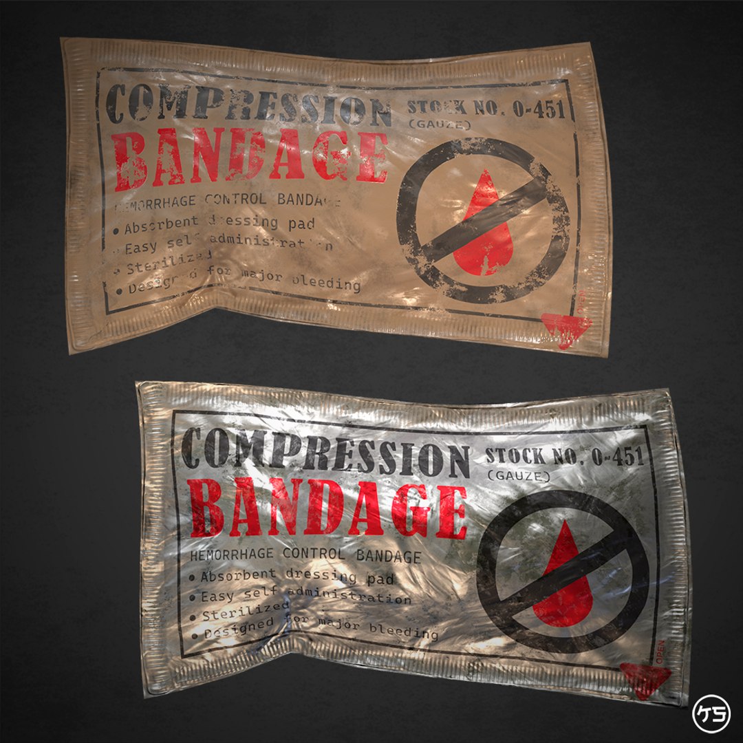 Bandage Package Set Game Ready Prop 3D Model - TurboSquid 2187097