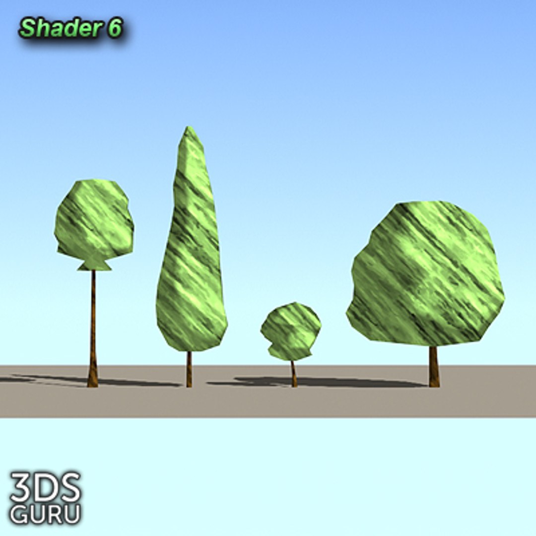 3d Schematic Trees Model