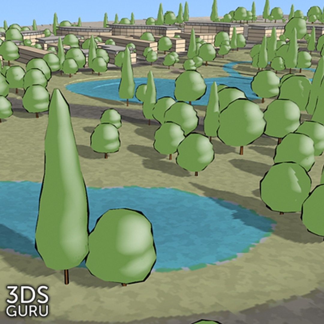 3d Schematic Trees Model