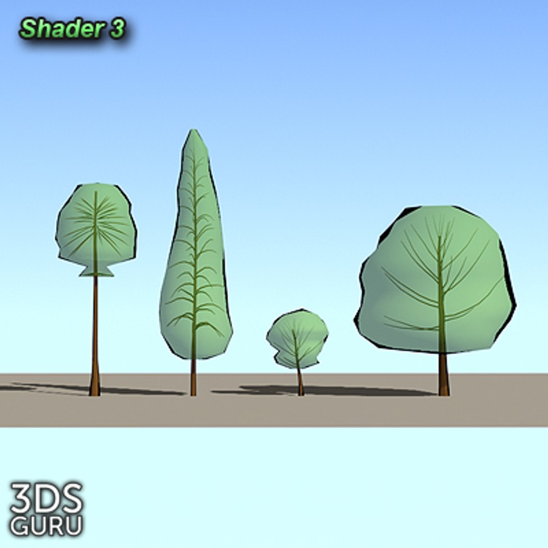 3d Schematic Trees Model